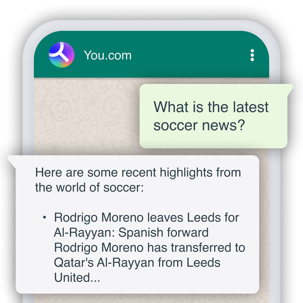 You.com Introduces AI-Powered Search On WhatsApp | You.com