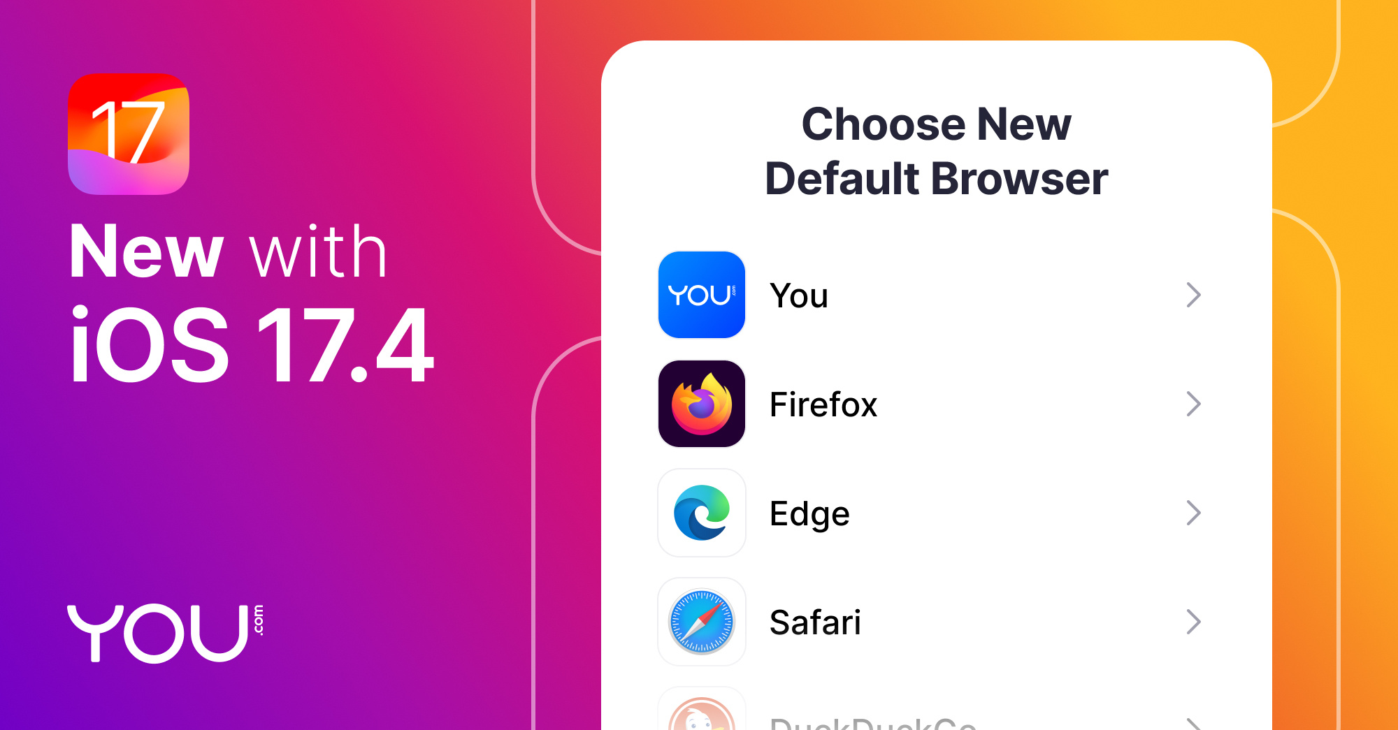 Newly Revamped You.com AI Search and Browse App Now Available on iOS 17.4 in the European Union ...